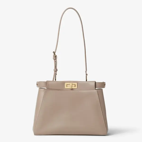 Fendi My Peekaboo Small Dove Gray Leather Bag